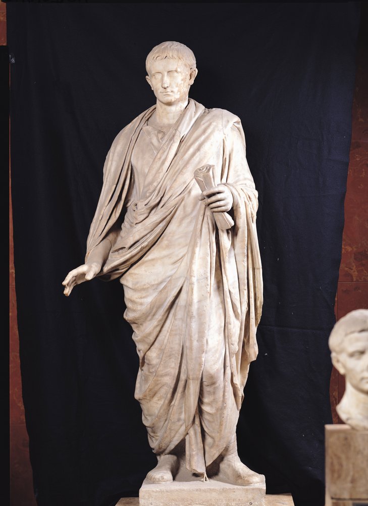 Statue von Caesar Augustus (63 v. Chr.-14 n. Chr.) aus Velletri, 1.-2. Jahrhundert n. Chr.